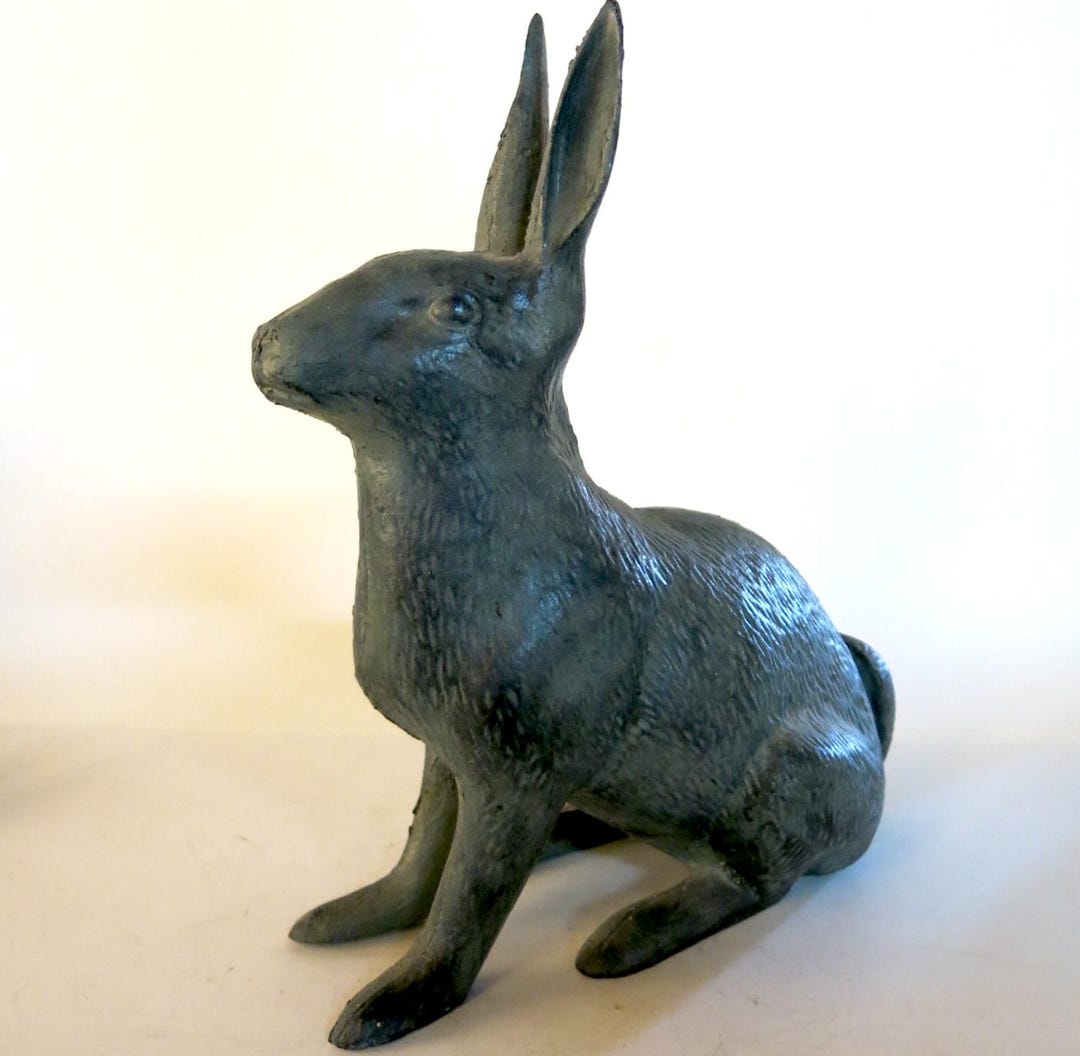 Ca. 1920 Cast Iron Rabbit Door Stop - Etsy