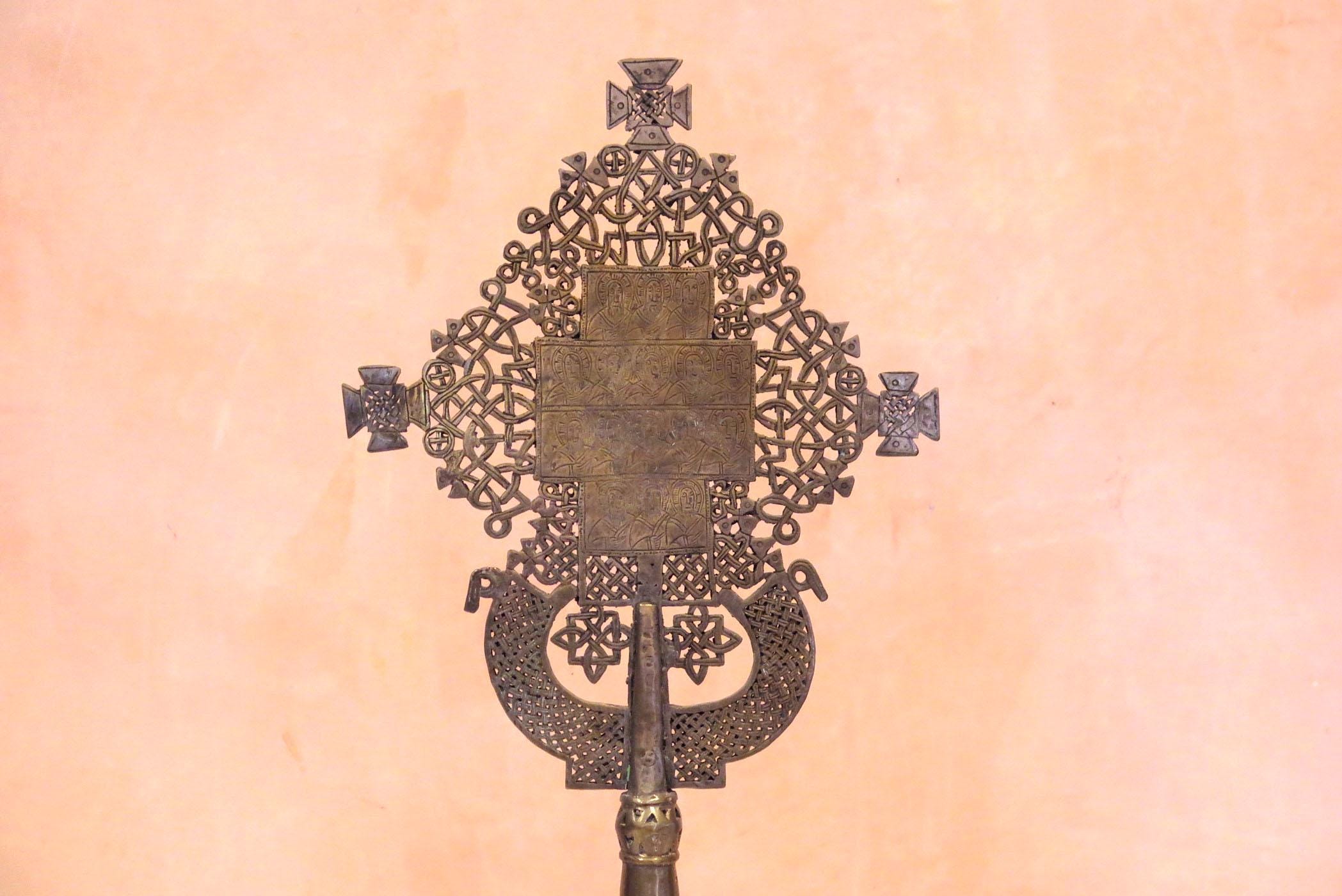 Egyptian Coptic Cross on Stand - Etsy