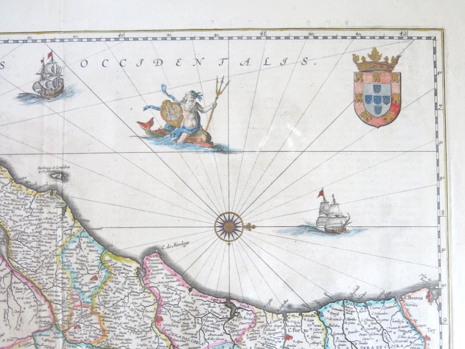 1635 Map Fernando Alvaro Seco Portugallia Et Algarbia Qua Olium ...