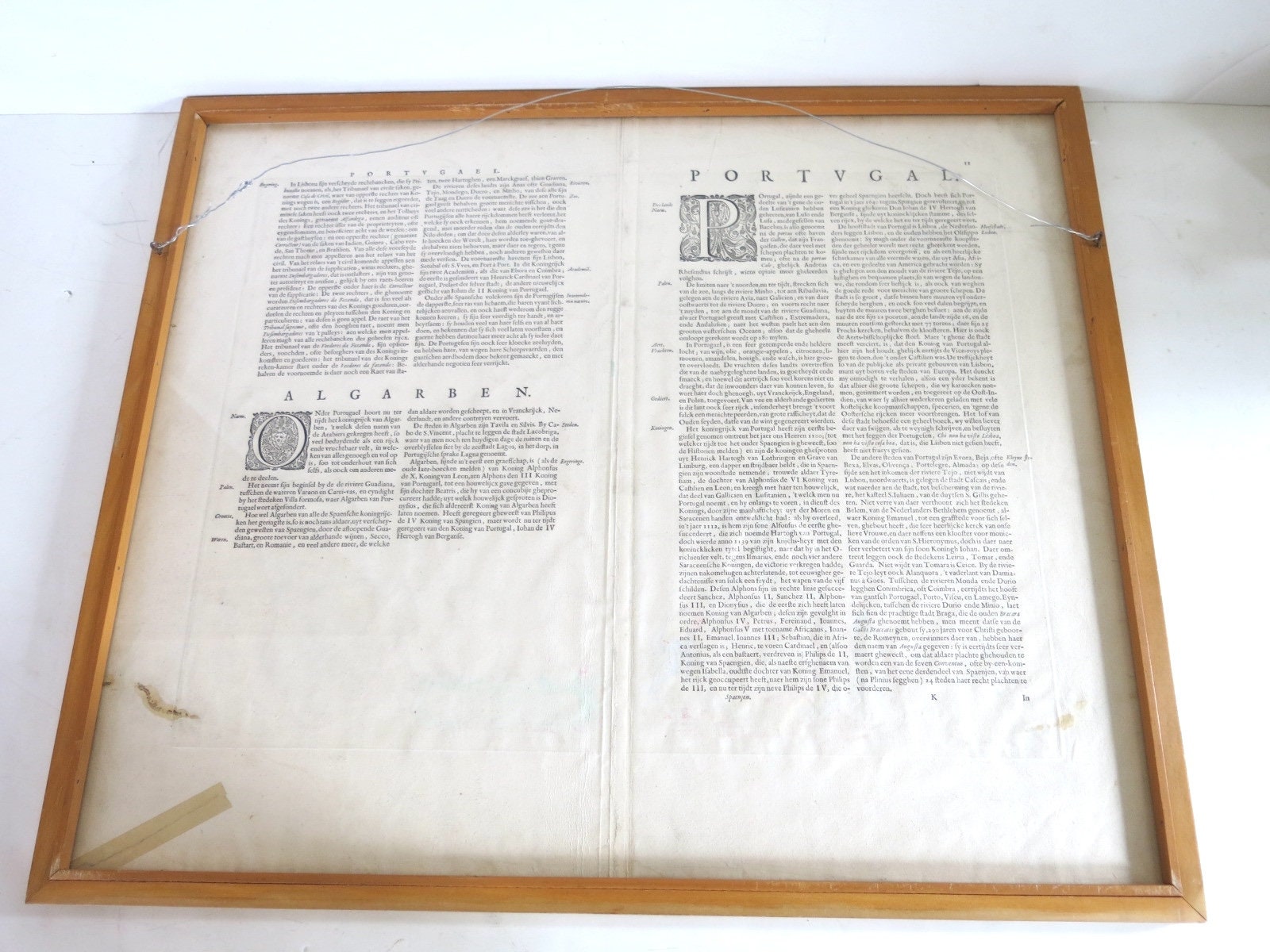 1635 Map Fernando Alvaro Seco Portugallia Et Algarbia Qua Olium ...