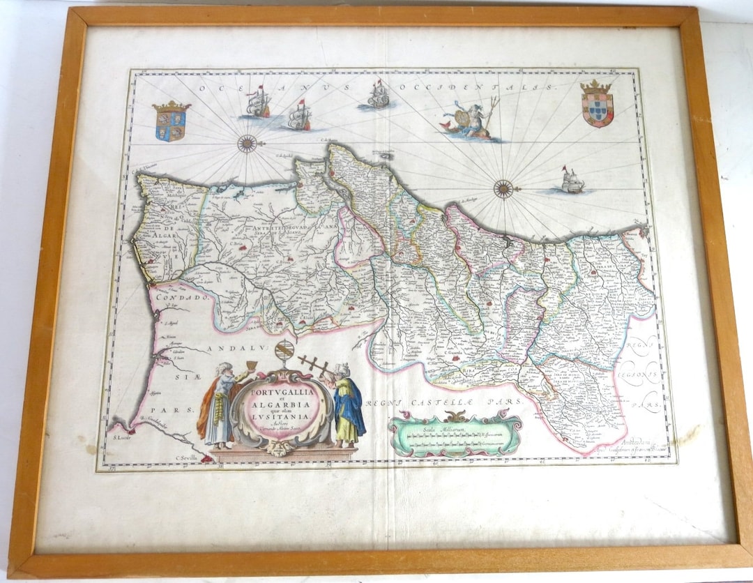1635 Map Fernando Alvaro Seco Portugallia Et Algarbia Qua Olium ...