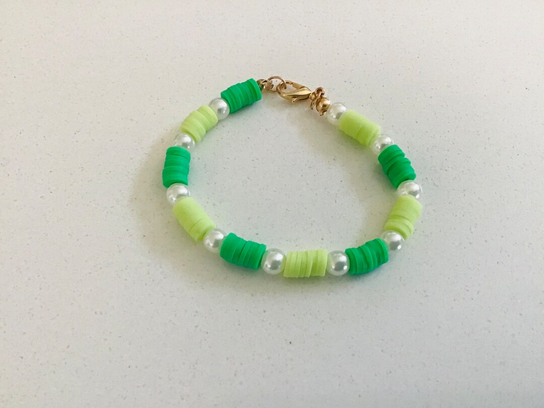 Green Pearls Aesthetic Preppy Bracelet and Anklet (kermit the Frog) - Etsy