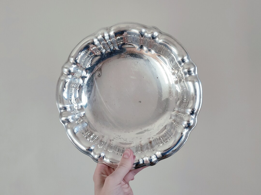 Vintage Silver Plated Swedish Footed Plate - Etsy