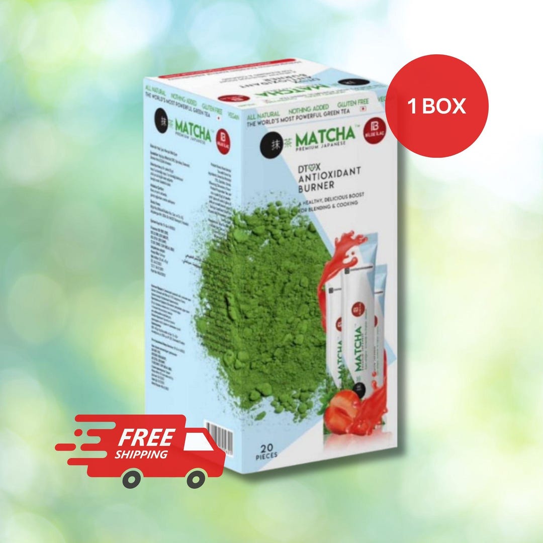 Strawberry Flavored Japanese Matcha Tea - 20 Sachets - Etsy