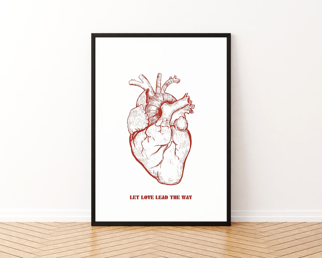 Let Love Lead the Way, Aesthetic Print, Home Decor, Printable Wall Art ...