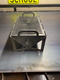 Metal Portable Grill That Folds Up/unpainted and Unseasoned/durable Raw ...