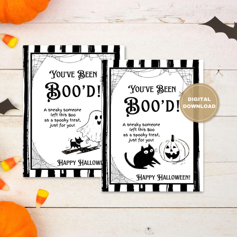 You've Been Boo'd Halloween Printable, Halloween Boo Basket, Boo Bag ...