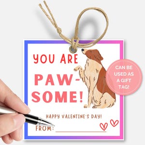 Printable Dog Valentine's Day Cards, Classroom Valentine's Day Cards ...
