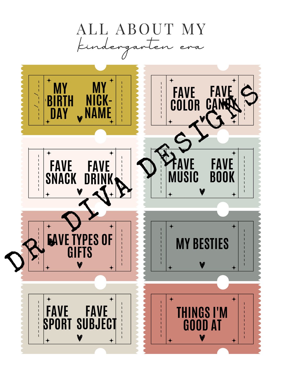 Taylor Swift Eras Classroom Theme - All About Me Student Form - Etsy