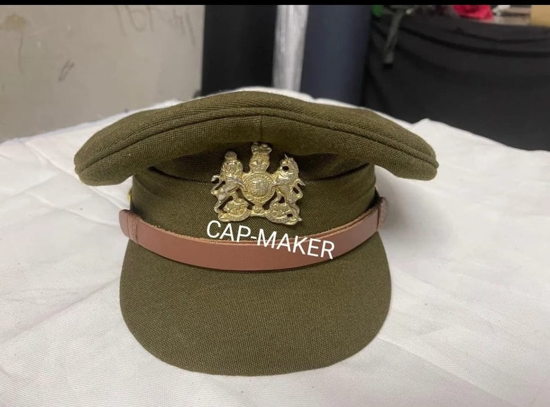 WW2 British Army Officers General Service Corps Peaked Cap All Sizes ...