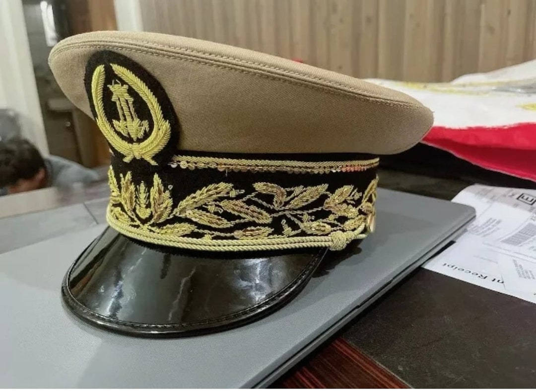 WW2 French Navy Admiral General Visor Cap Reproduction High Quality ...