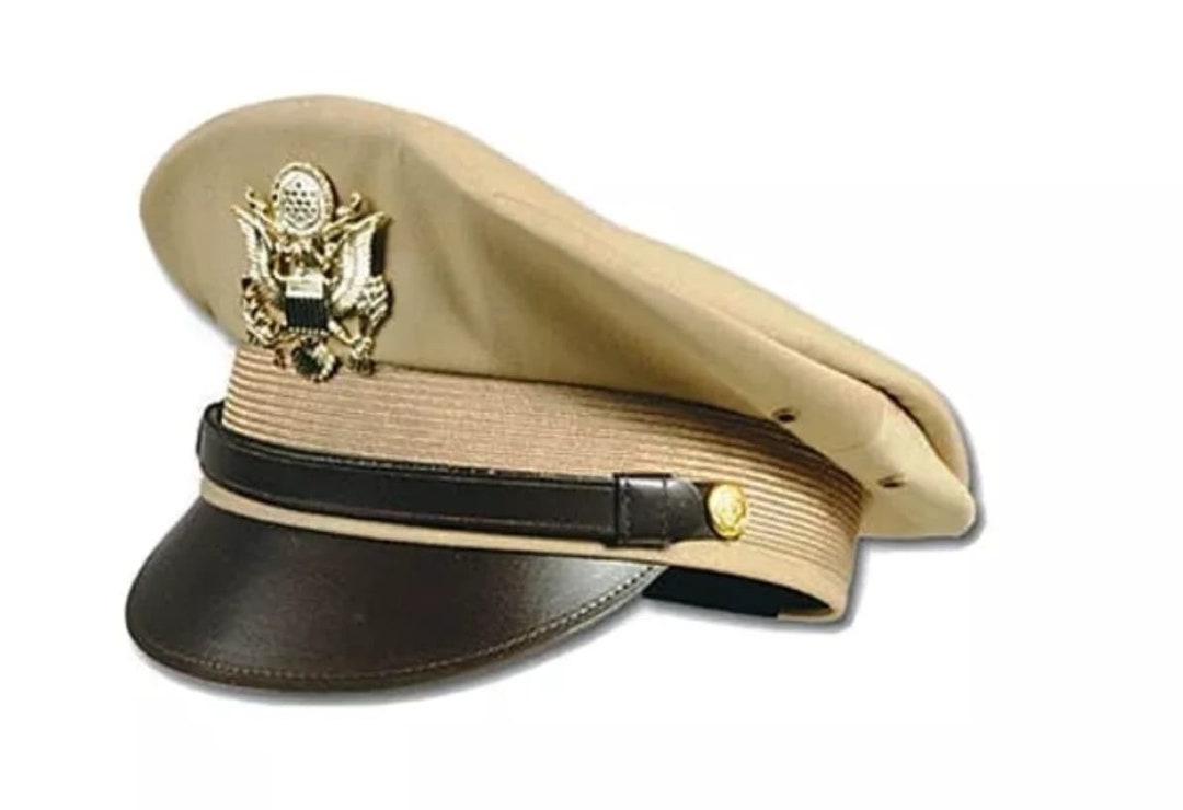 WW2 USA Army Officers Visor Cap Khaki All Sizes Available - Etsy