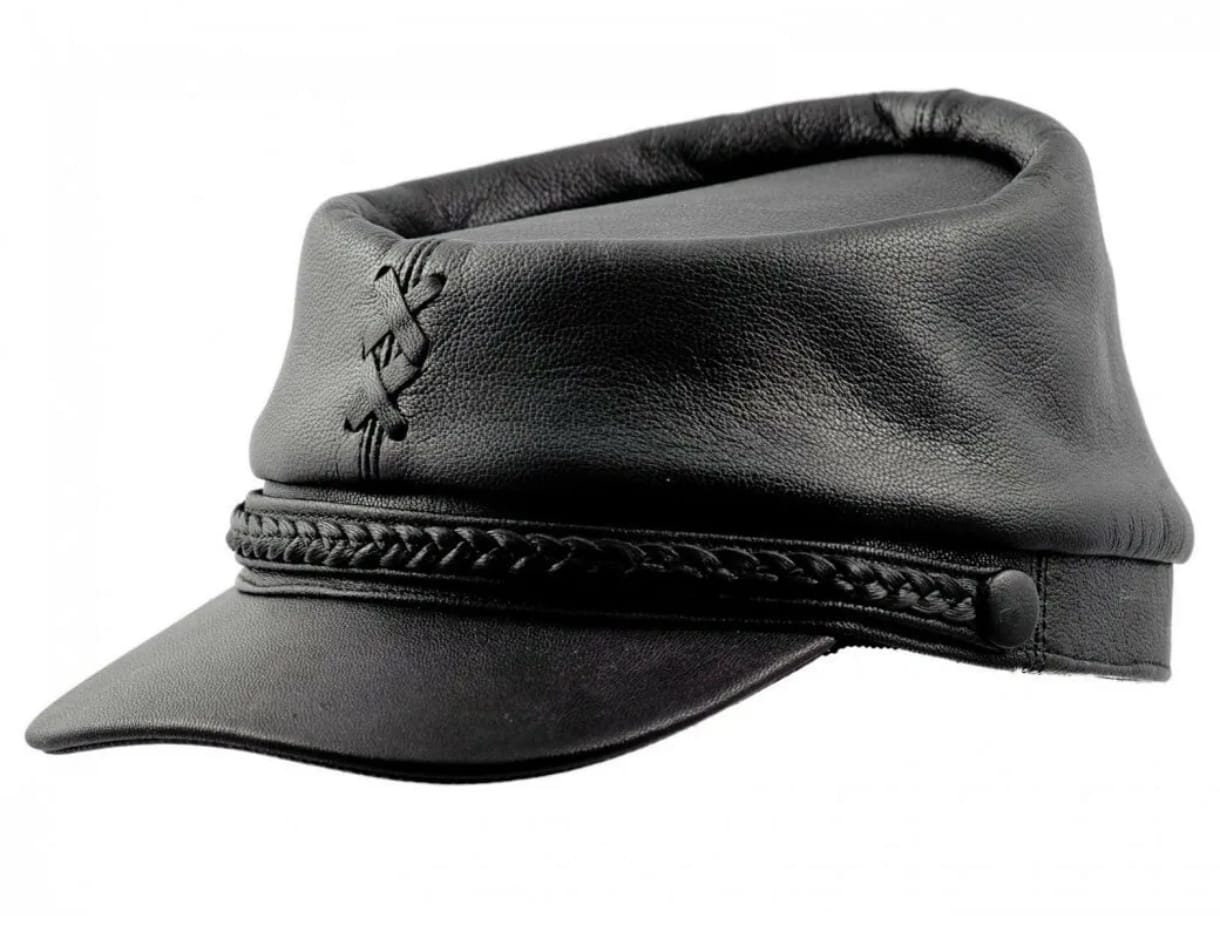 American Civil War Leather Kepi Cap Replica History Confederate ...