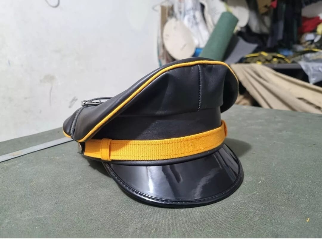 Real Leather Miltaria Army Muir Caps - Etsy