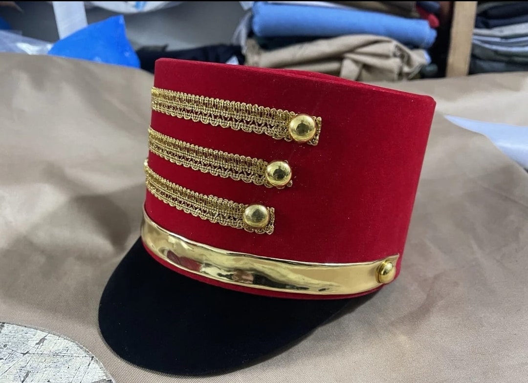 Military Marching Band Peak Cap, Peaked Hat Headgear - Etsy