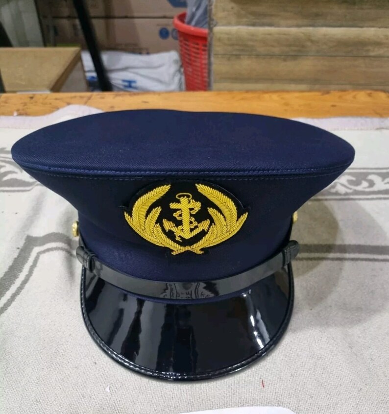 WWII French Naval Visor Cap All Size Avialable Replica - Etsy