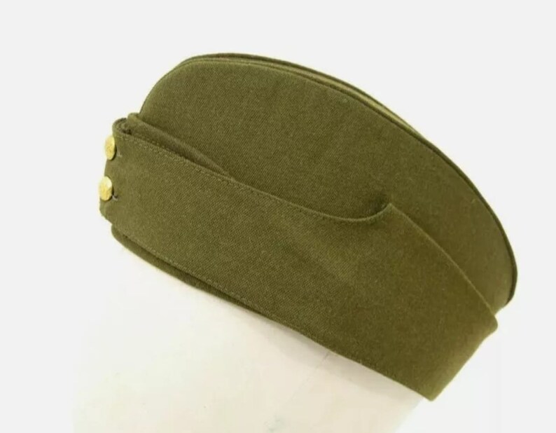 WW2 British Army Side Cap 1940's Forage Chip Hat Uniform Khaki Green ...