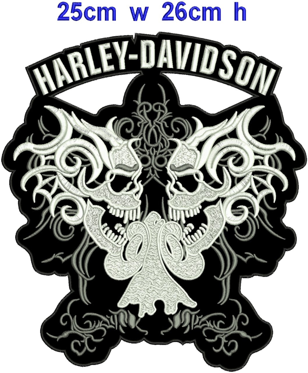 Harley Davidson Eagle Skull Large Patch 12" Motorcycle Jacket Back Patch - Etsy