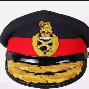 WW2 BRITISH Army Major General Visor Hat Gold Braid Cap All Sizes ...