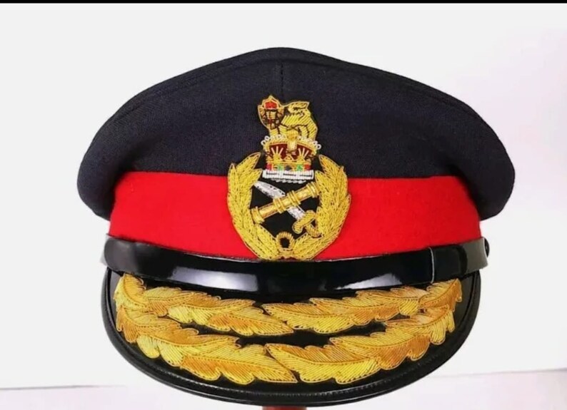 WW2 BRITISH Army Major General Visor Hat Gold Braid Cap All Sizes ...
