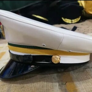 USA Army Military Police MP Enlisted Service Dress White Cap All Sizes ...