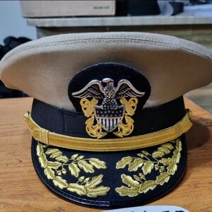 USA WW2 Navy Admiral Cap Repro in All Sizes Available Four Different ...
