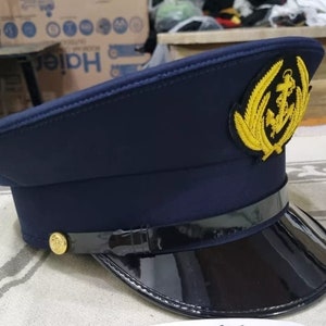 WWII French Naval Visor Cap All Size Avialable Replica - Etsy