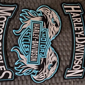 Harley Davidson Eagle Skull Large Patch 12" Motorcycle Jacket Back Patch - Etsy