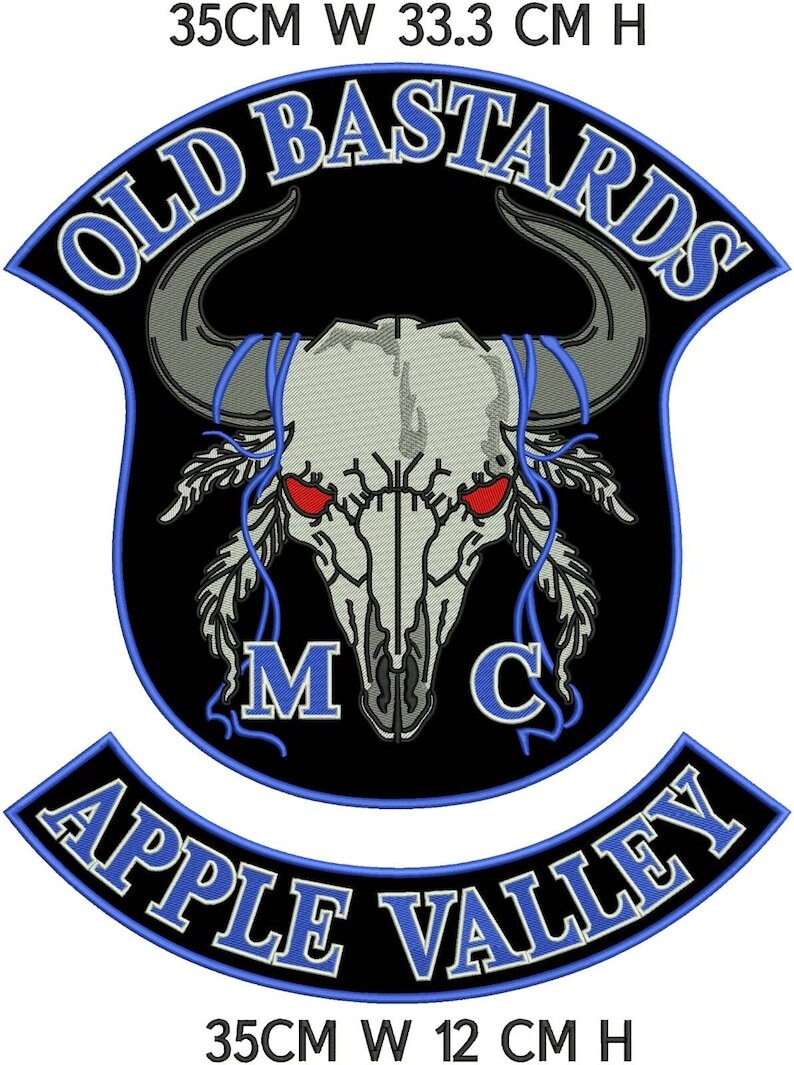 MC Old Bastards Ox Embroidery Patch Motorcycle Club Vest Outlaw Biker Mc Set - Etsy