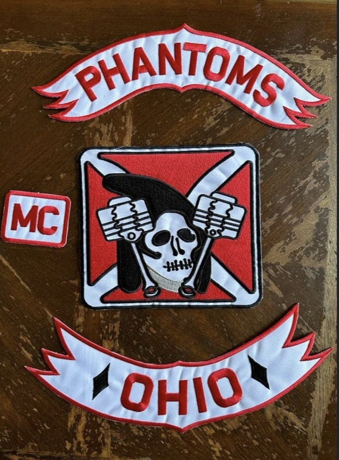 Phantoms Ohio Mc Embroidery Set Patches of 3 Set Pcs - Etsy