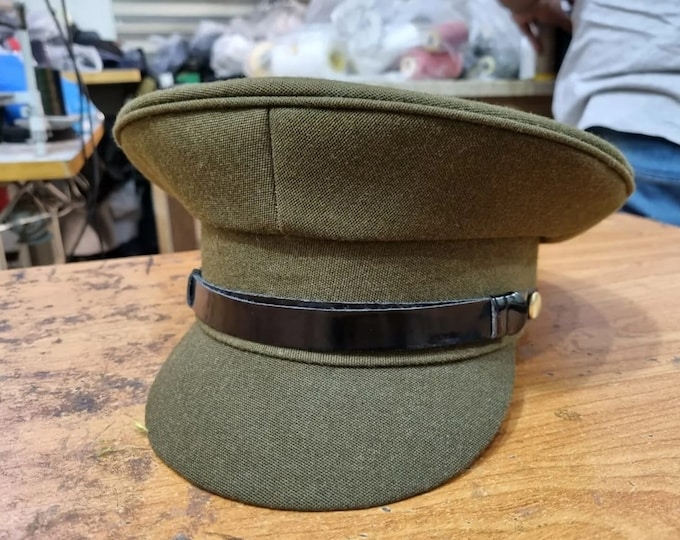 WW2 BRITISH Army Officers Peaked Cap All Sizes Available - Etsy Canada