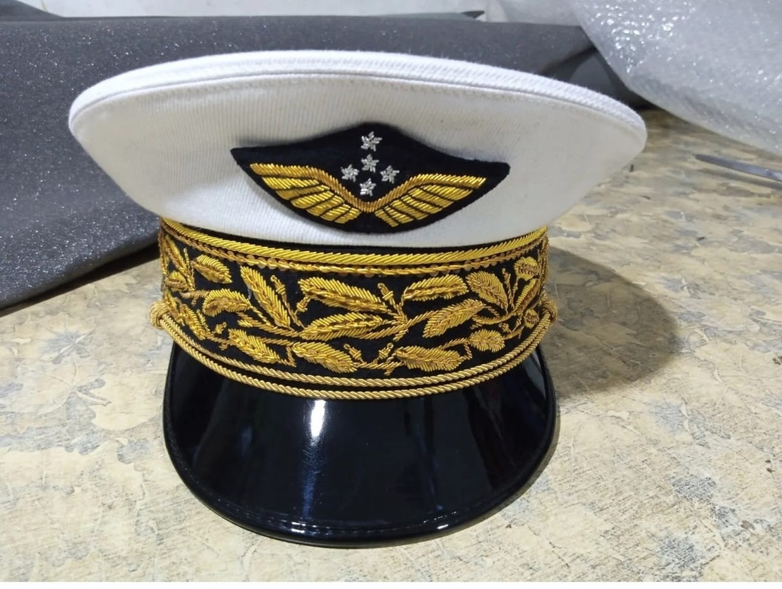 WW2 French Airforce General Cap High Quality Embroidery - Etsy