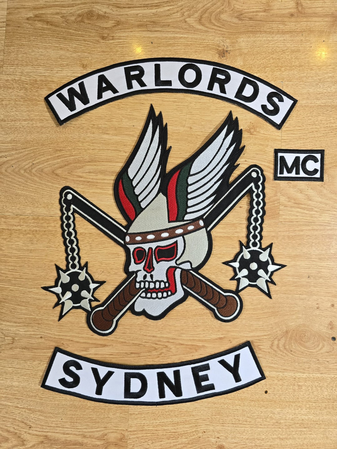 Warlords MC Sydney Embroidery Patches Set - Etsy