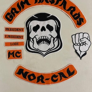 Grim Bastards Mc Patch - Etsy