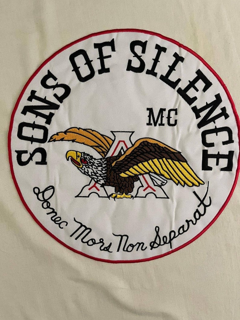 Sons of Silence Mc Nation Iron on Embroidered Set 35cm - Etsy