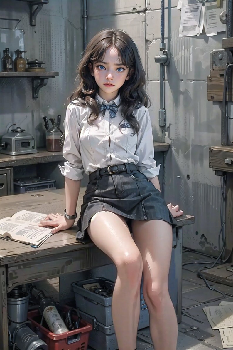 Steampunk AI Virtual Girl Style Art AI Cute Girl Lyra AI - Etsy