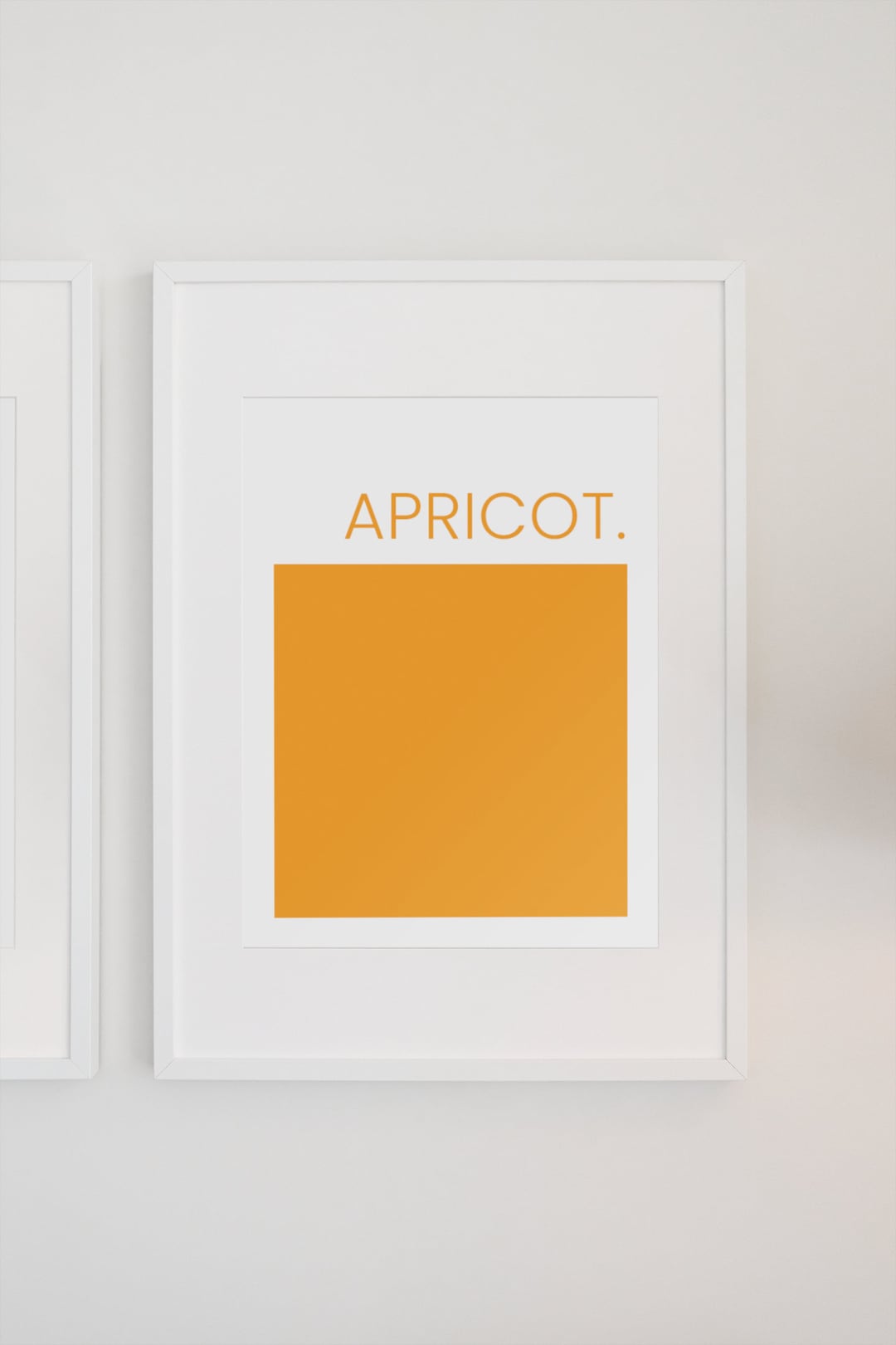 Apricot Orange Colour Downloadable Art Prints, Colourful Print ...