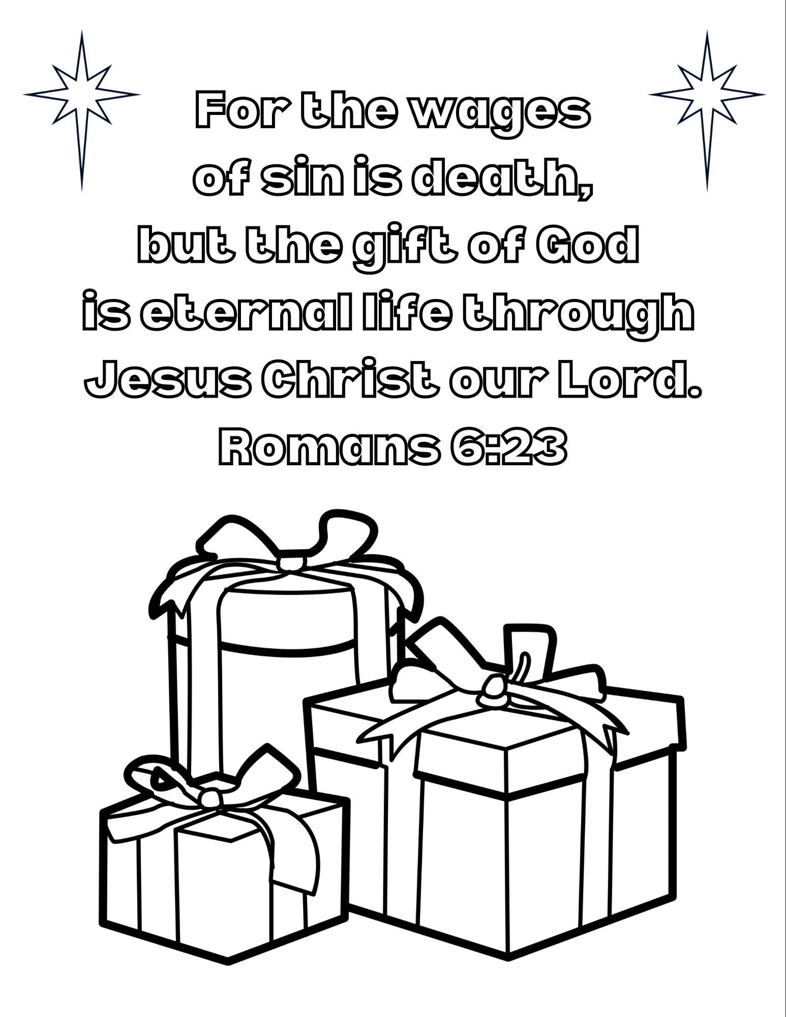 KJV Scripture Childrens Coloring Pagegift of God - Etsy