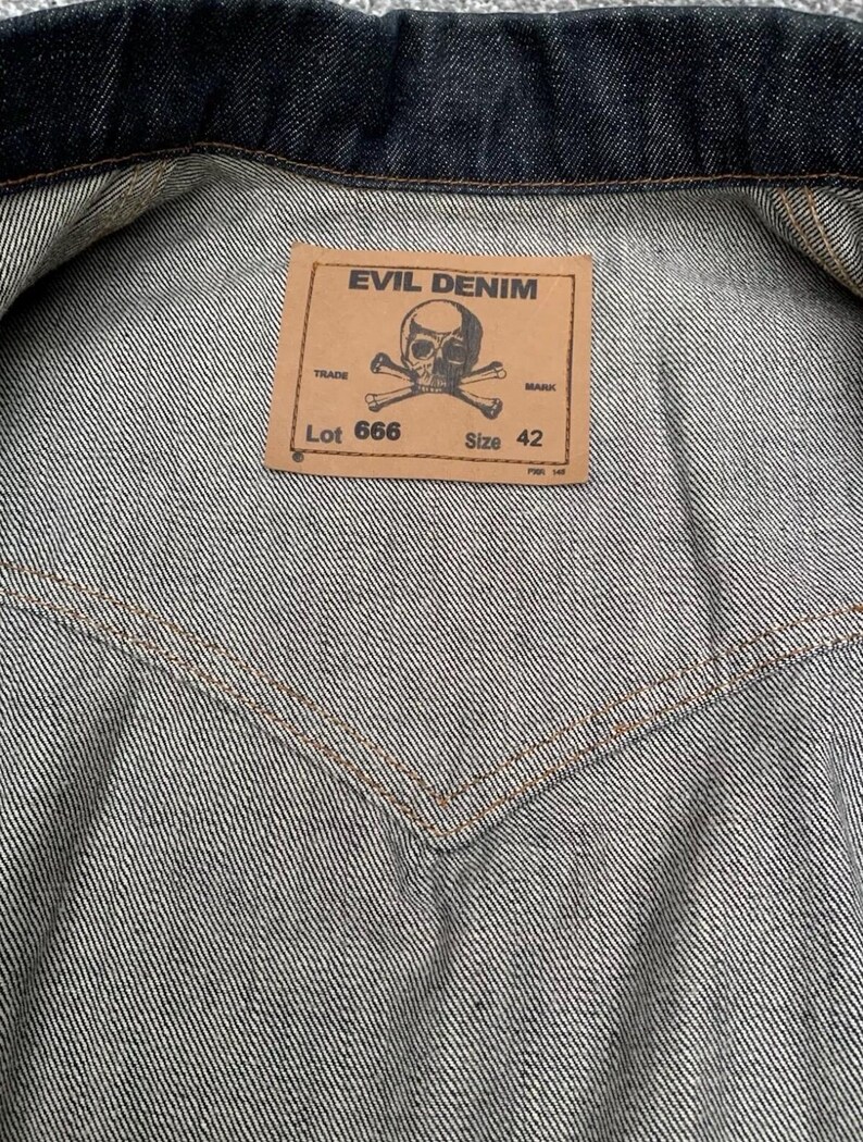 Evil Denim Selvedge Denim Lot 666 1930s Reproduction Jacket. Cinch ...