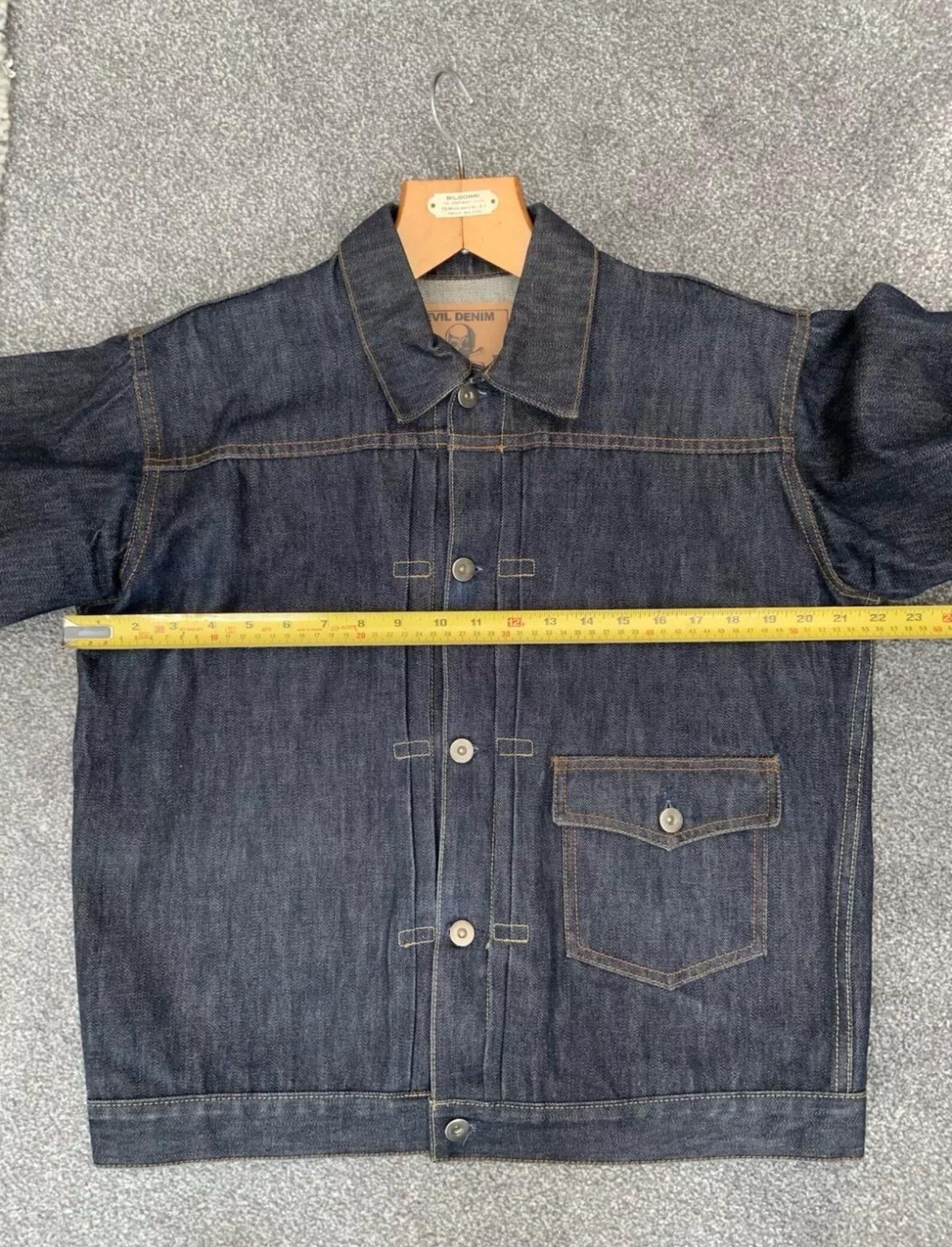 Evil Denim Selvedge Denim Lot 666 1930s Reproduction Jacket. Cinch ...