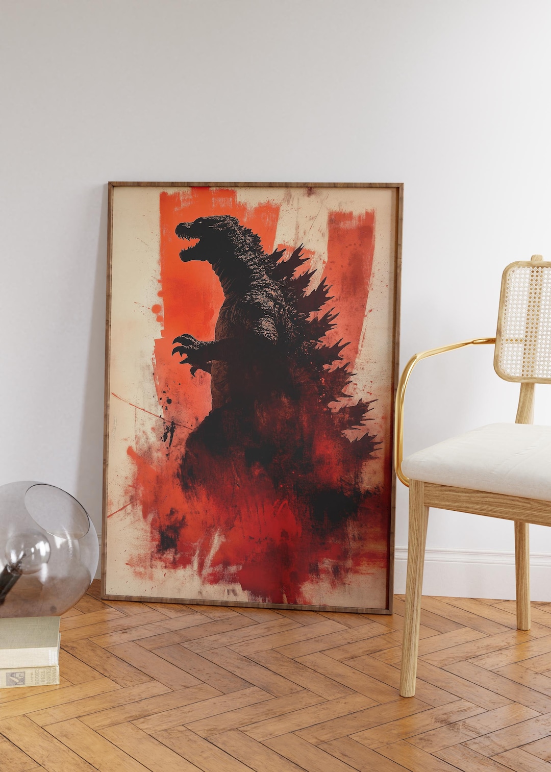 Godzilla Poster, Horror and Action Themed Film Print Movie Posters ...