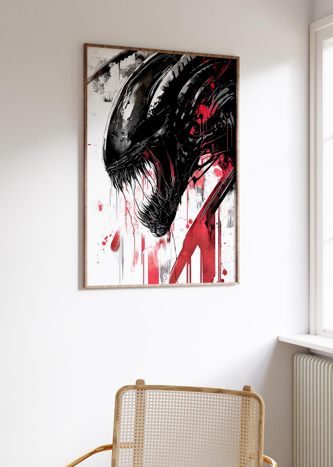 Xenomorph ALIEN Movie Poster Scary House Decor Physical High Quality ...