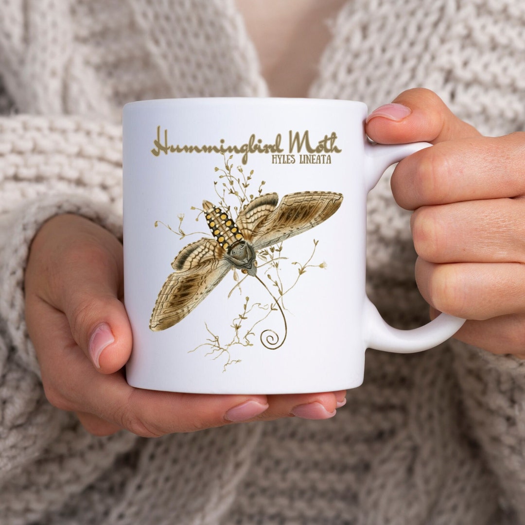 HUMMINGBIRD MOTH, Nature Lover Mug, Gift for Her Him, Birthday Gift for ...