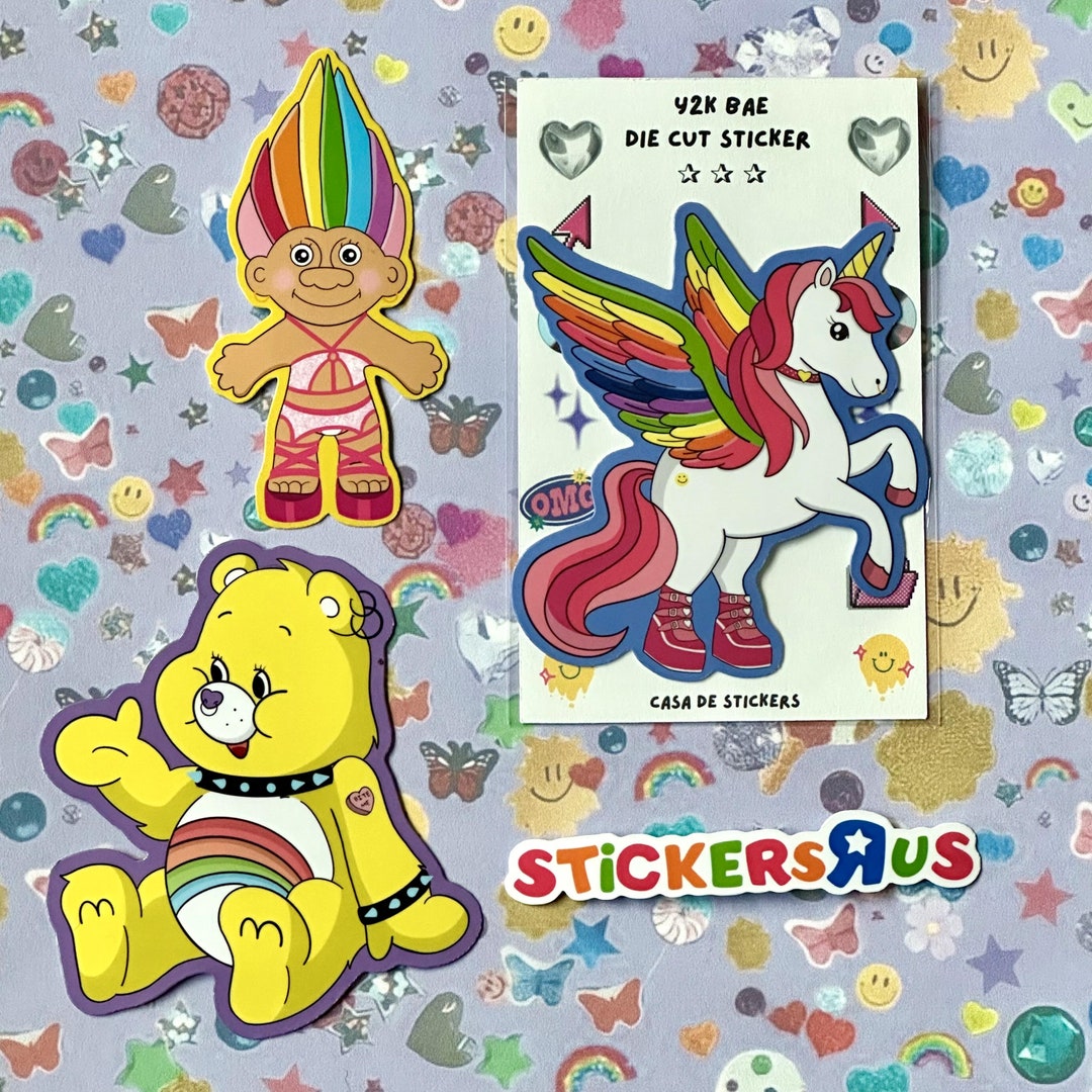 Y2K Bae, 2000s Stickers, Nostalgic Stickers, Cute Stickers, Fun ...