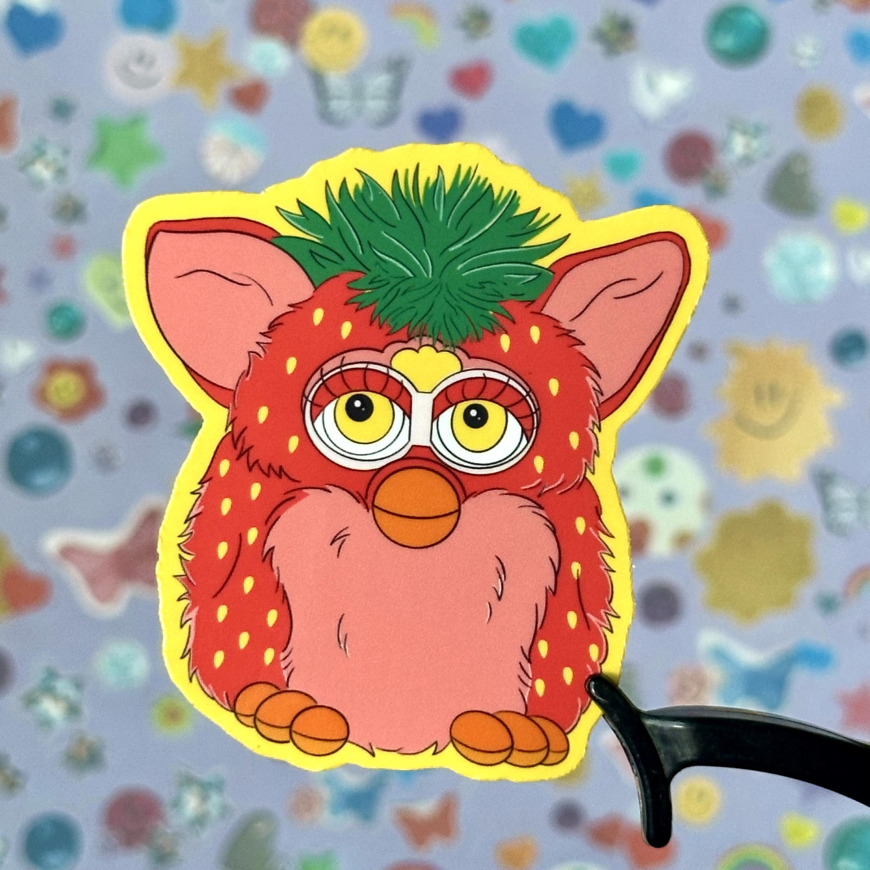 Furby Inspired Die Cut Stickers, Set of 4 Colorful and Quirky Designs ...