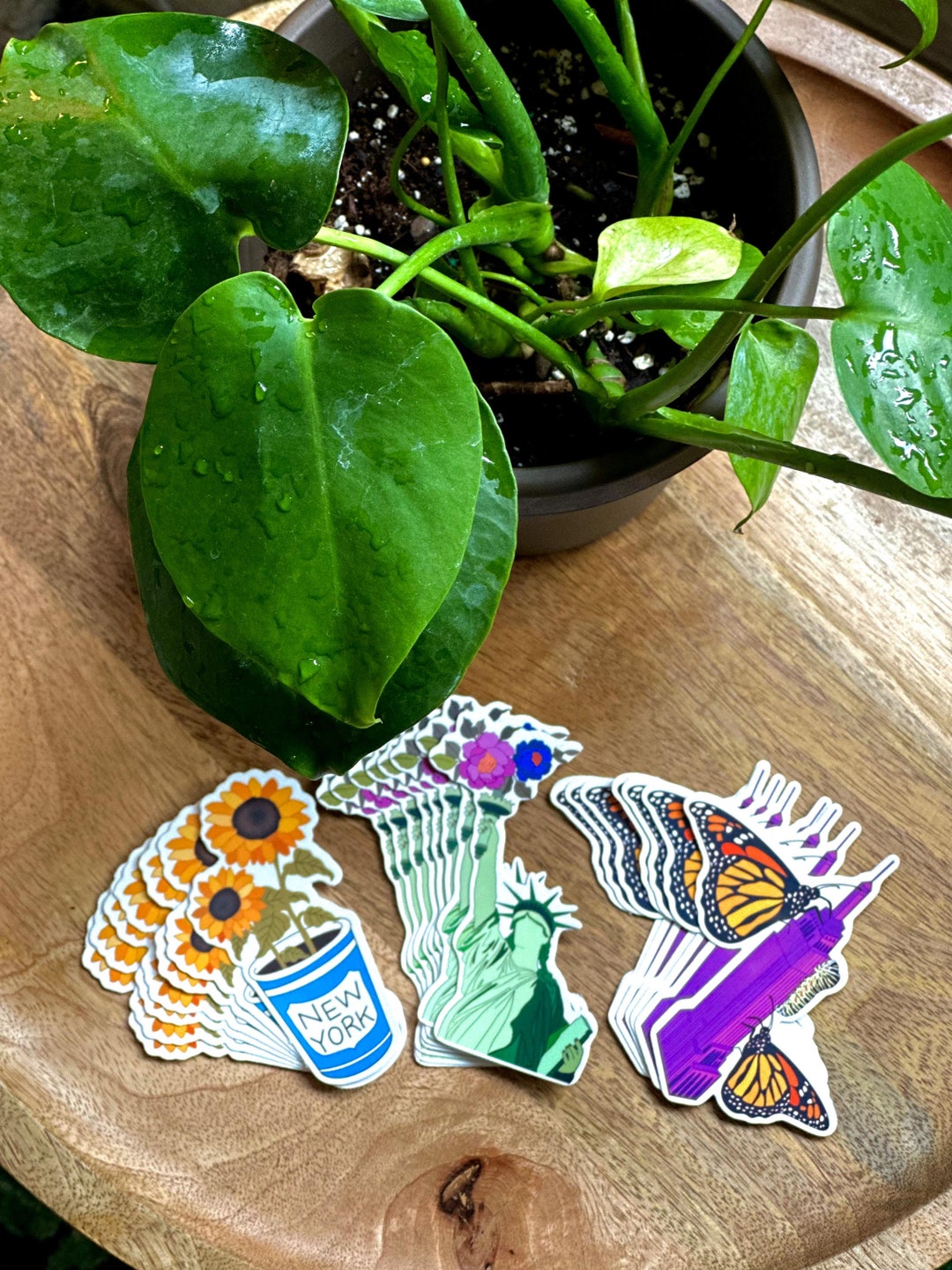 Iconic NYC Die-cut Sticker Pack, Empire State Building, Statue of ...