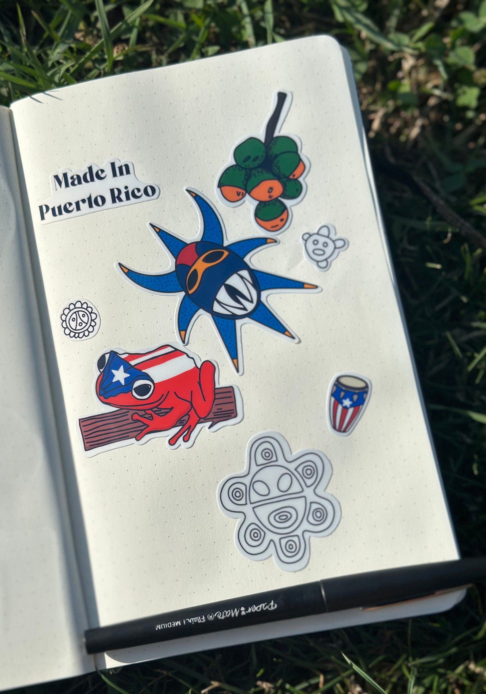 Made in Puerto Rico Sticker Sheet, Puerto Rican Stickers, Taino ...