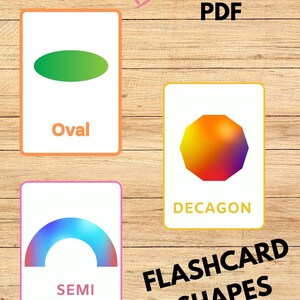 Printable 16 Different Shape Flashcards, Match the Shape, Toddler ...
