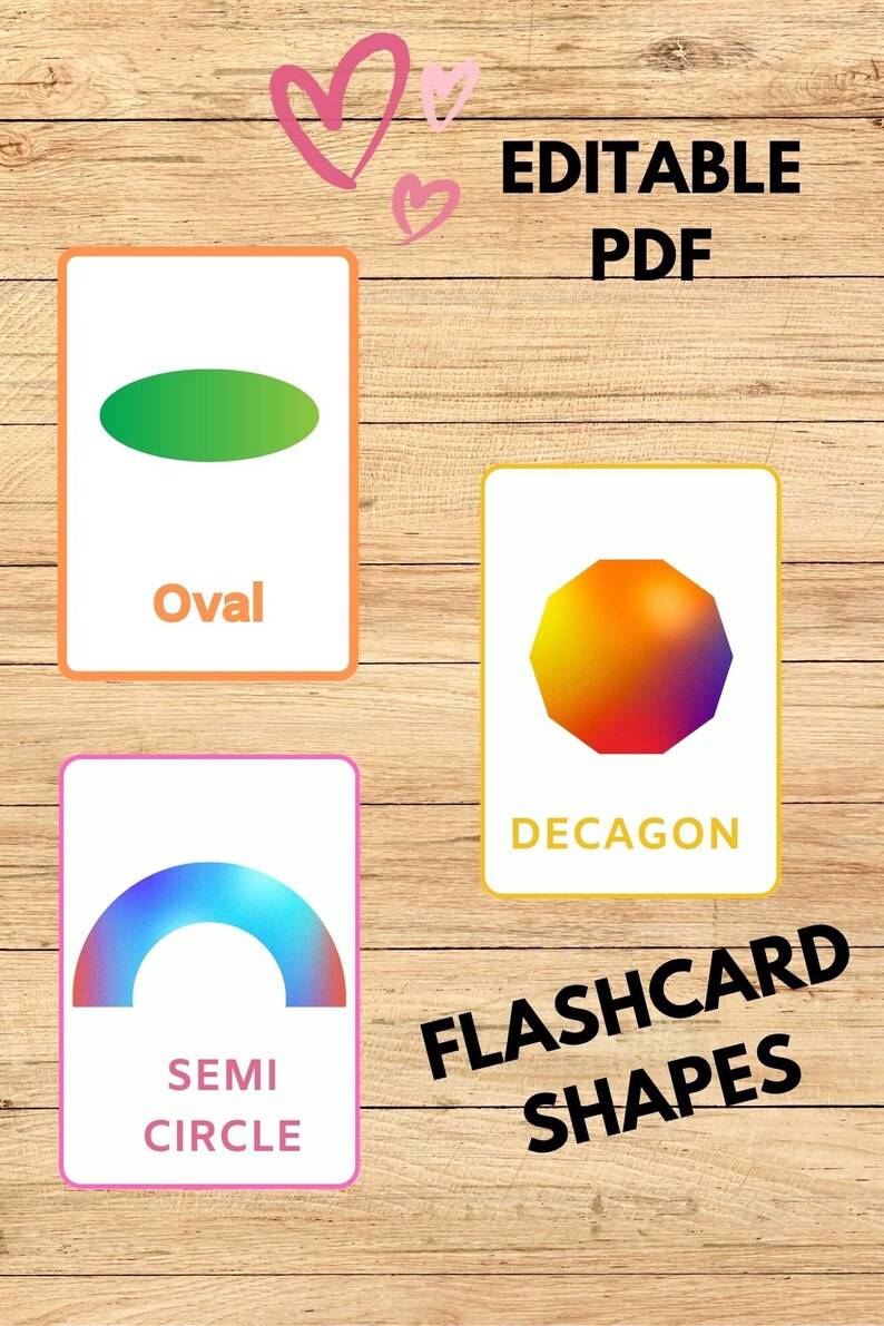 Printable 16 Different Shape Flashcards, Match the Shape, Toddler ...