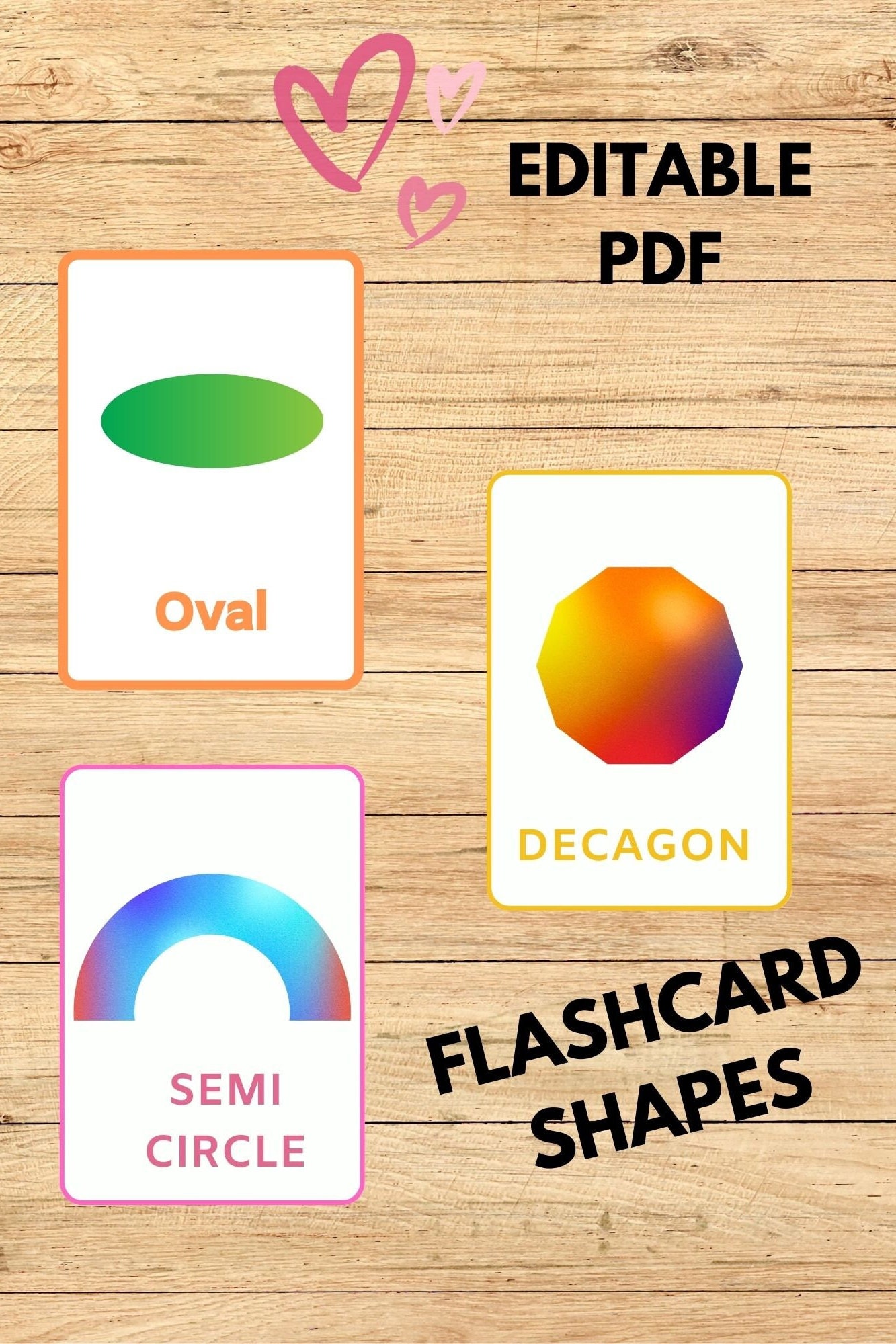 Printable 16 Different Shape Flashcards, Match the Shape, Toddler ...